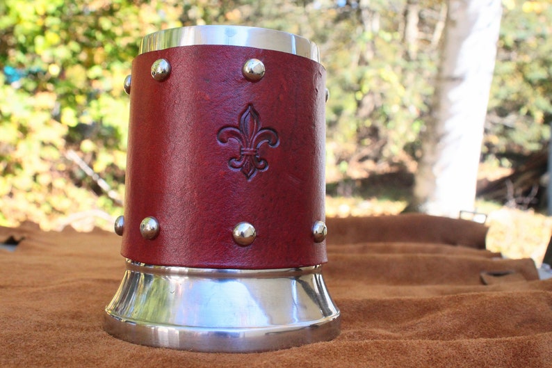 Plain Leather Wrapped Tankard LARP SCA Renaissance Faire - Etsy