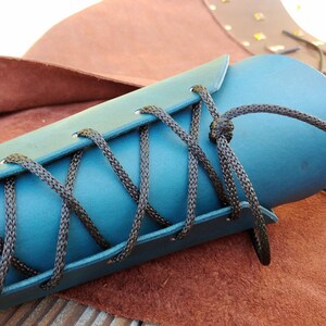 Pair of Leather Bracers Armguards Laced Plain or Studded Hard LARP ...
