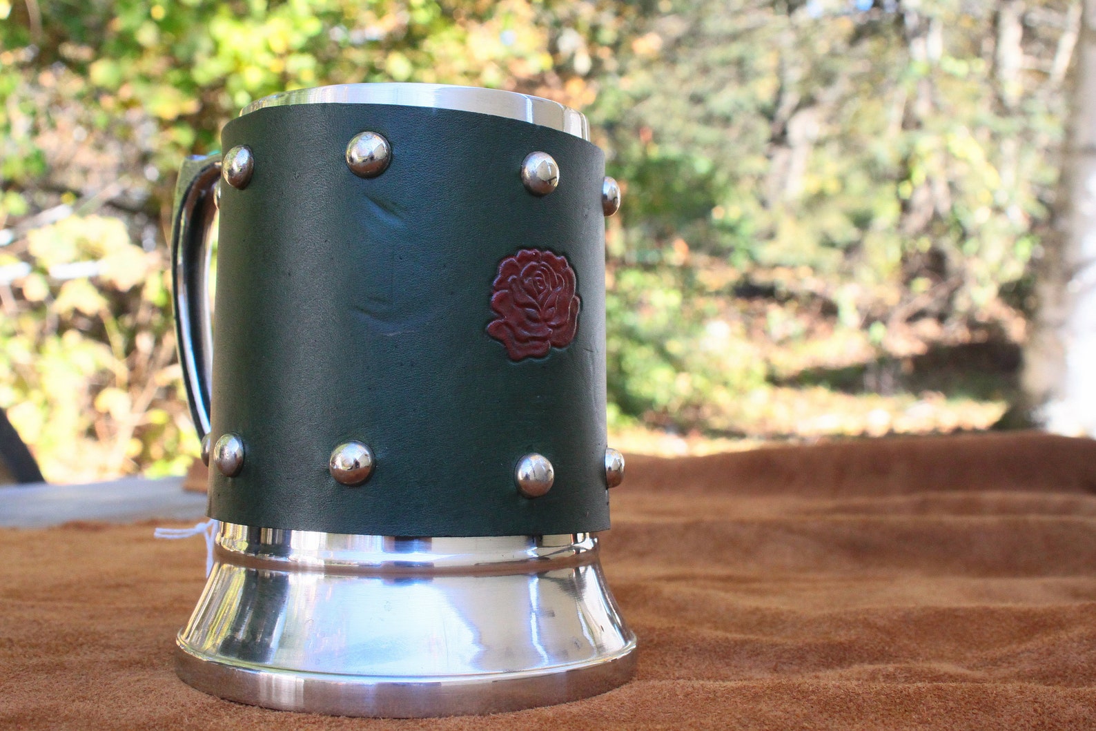 Plain Leather Wrapped Tankard LARP SCA Renaissance Faire - Etsy