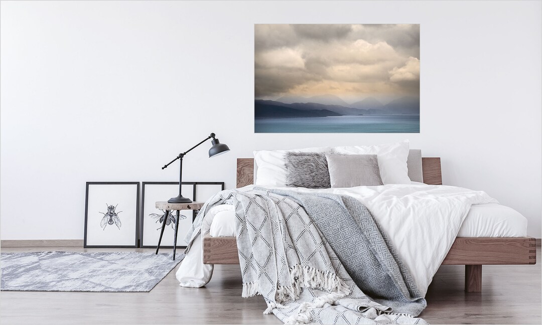 Above Bed Decor Wall Art, Blue Wall Art, Nature Photography ...