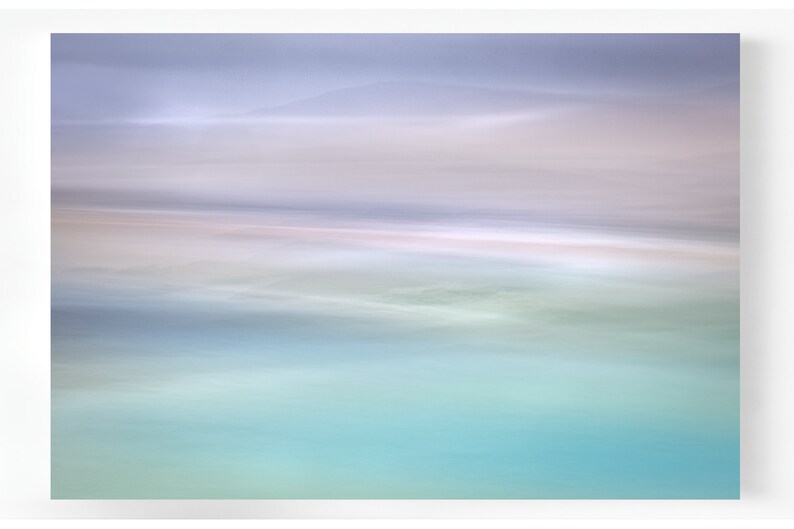 Pastel Color Wall Art Turquoise Pink Sky Wall Art for Bedroom - Etsy