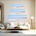 Panoramic Teal Wall Art Print: Extra Large Abstract Minimalist Rothko ...