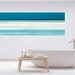 Panoramic Teal Wall Art Print: Extra Large Abstract Minimalist Rothko ...
