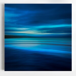 Infinitely Blue, Large Blue Abstract Art: Contemporary Print ...