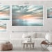 Pastel Color Wall Art, Turquoise Pink Sky Wall Art for Bedroom Above ...