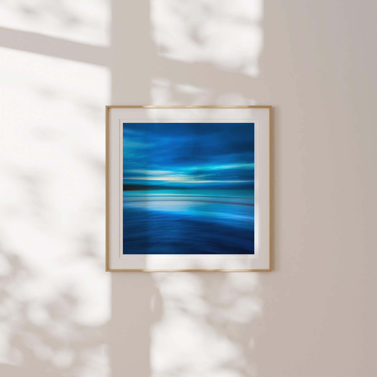 Infinitely Blue, Large Blue Abstract Art: Contemporary Print ...