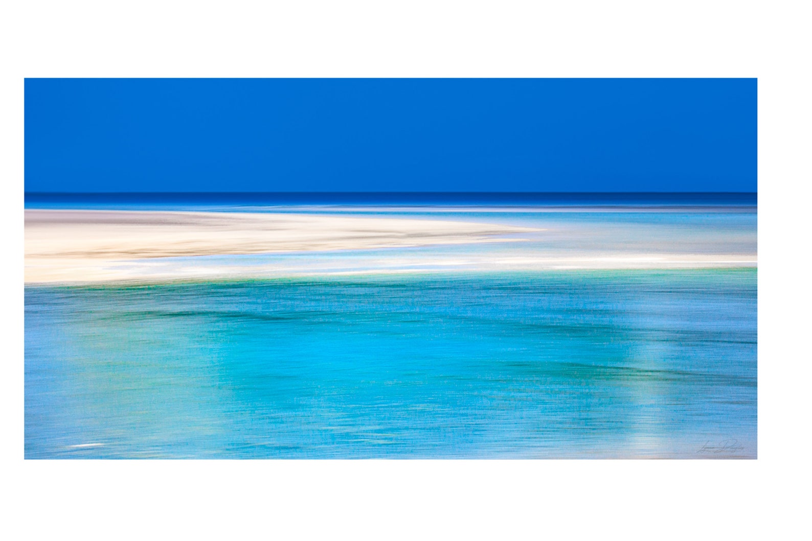 Blue & Turquoise Abstract Wall Art for Over the Sofa: Minimalist Blue ...