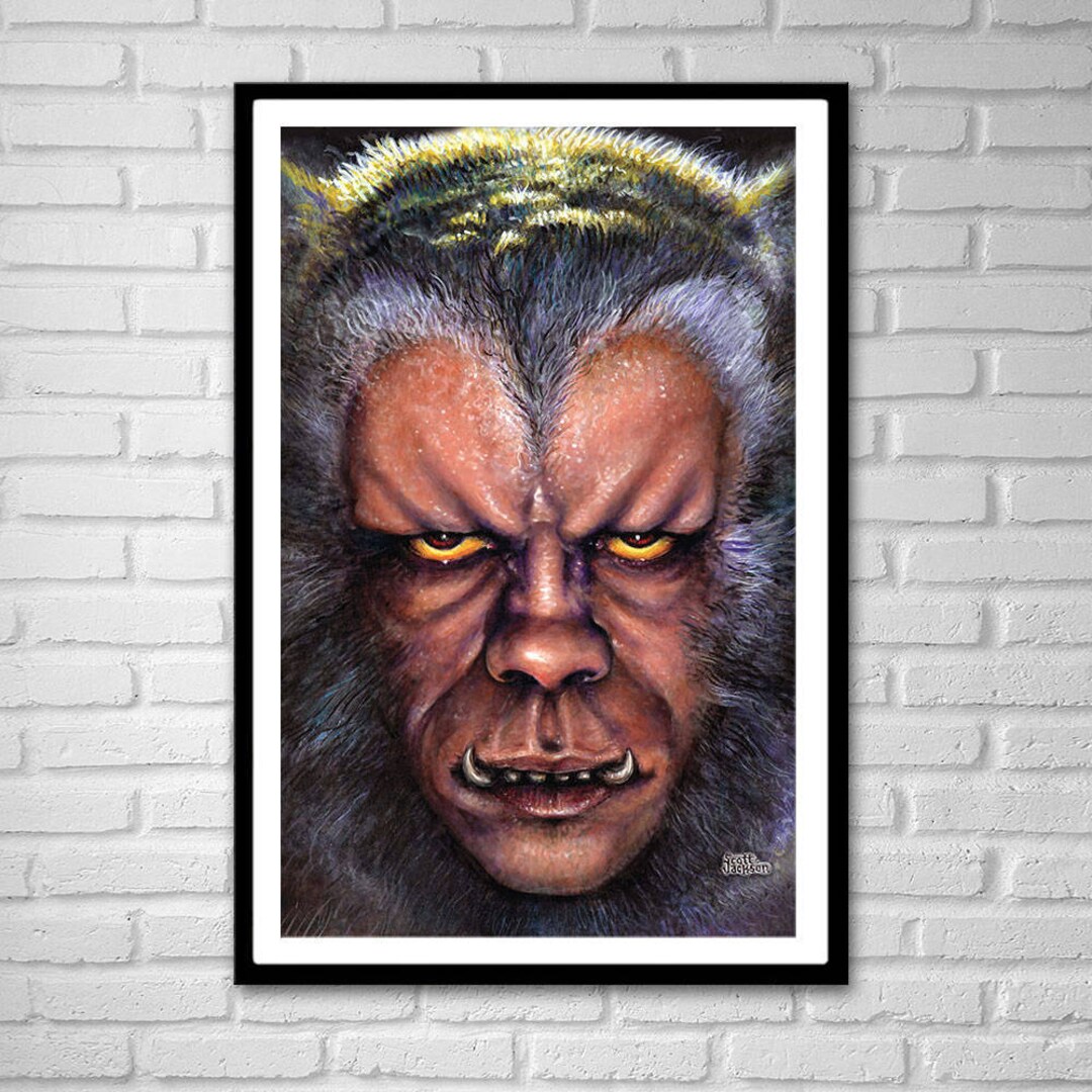 Curse of the Werewolf Art Print: Hammer Horror Portrait by Scott ...