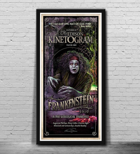 3 SIZES Edison's Frankenstein 1910 Movie Poster Classic | Etsy