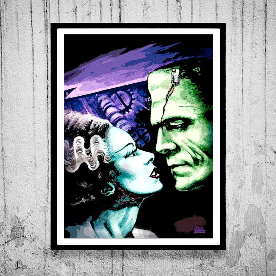 Bride of Frankenstein Art Print: Gothic Horror Romance - Scott Jackson ...
