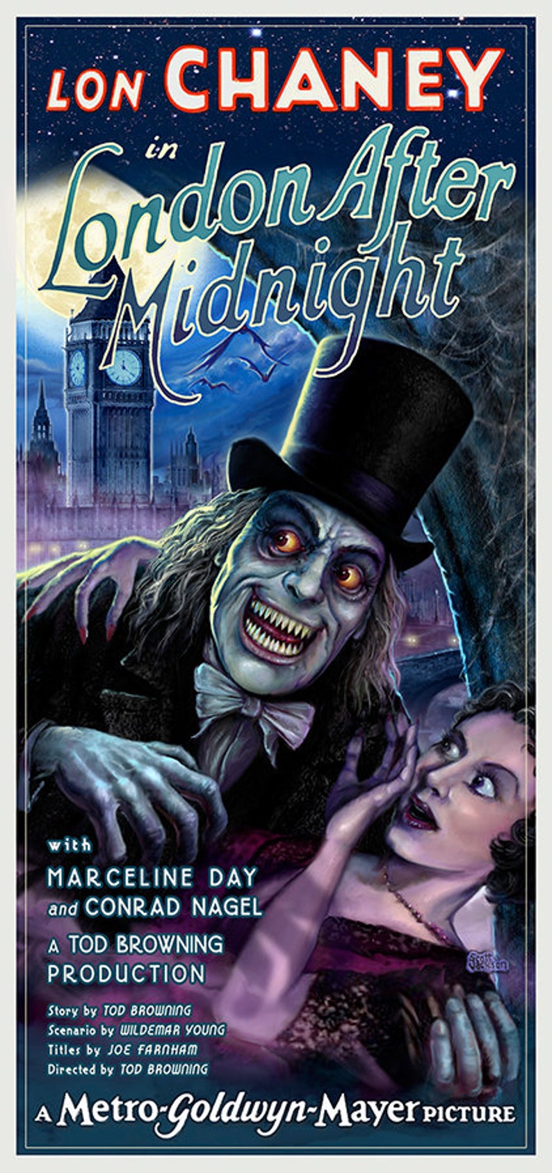 3 SIZES London After Midnight 1927 Movie Poster Classic Horror - Etsy UK