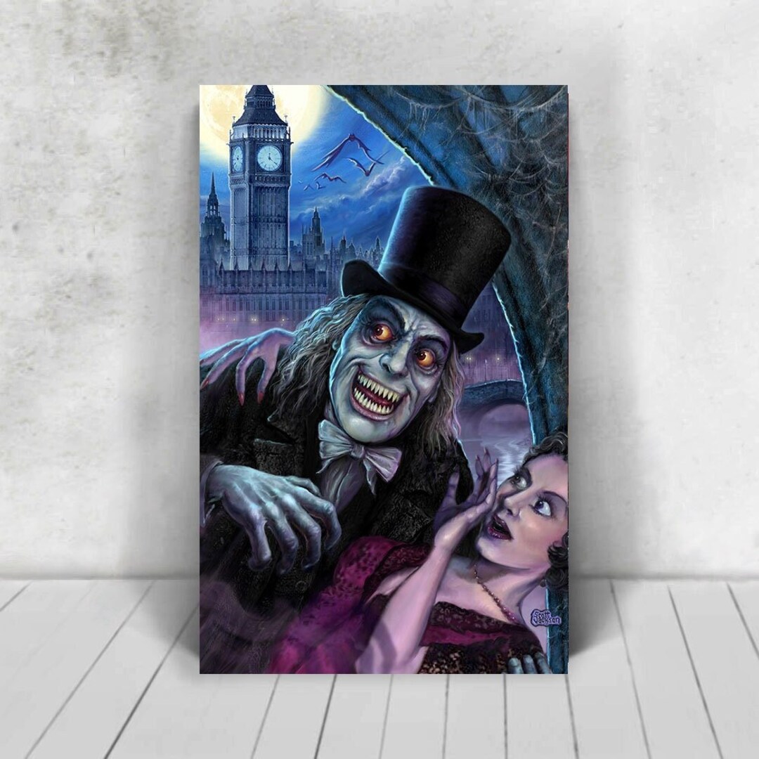 3 SIZES London After Midnight Art Print Poster by Scott Jackson Vampire ...