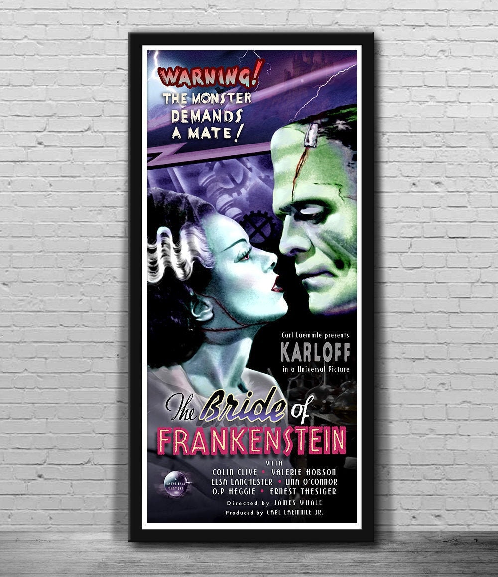 Bride Of Frankenstein Poster Mondo 3 SIZES Bride Of Frankenstein 1935