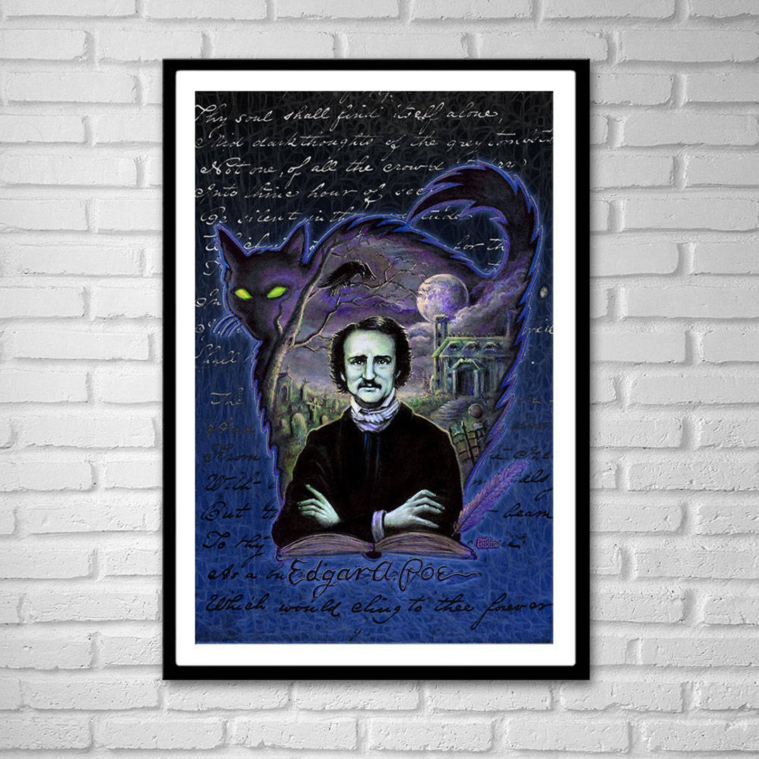 3 SIZES Edgar Allan Poe Gothic Art Print Poster by Scott Jackson the ...