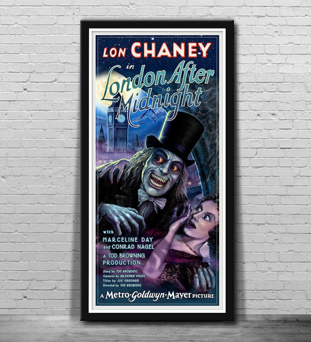3 SIZES London After Midnight 1927 Movie Poster Classic Horror - Etsy UK