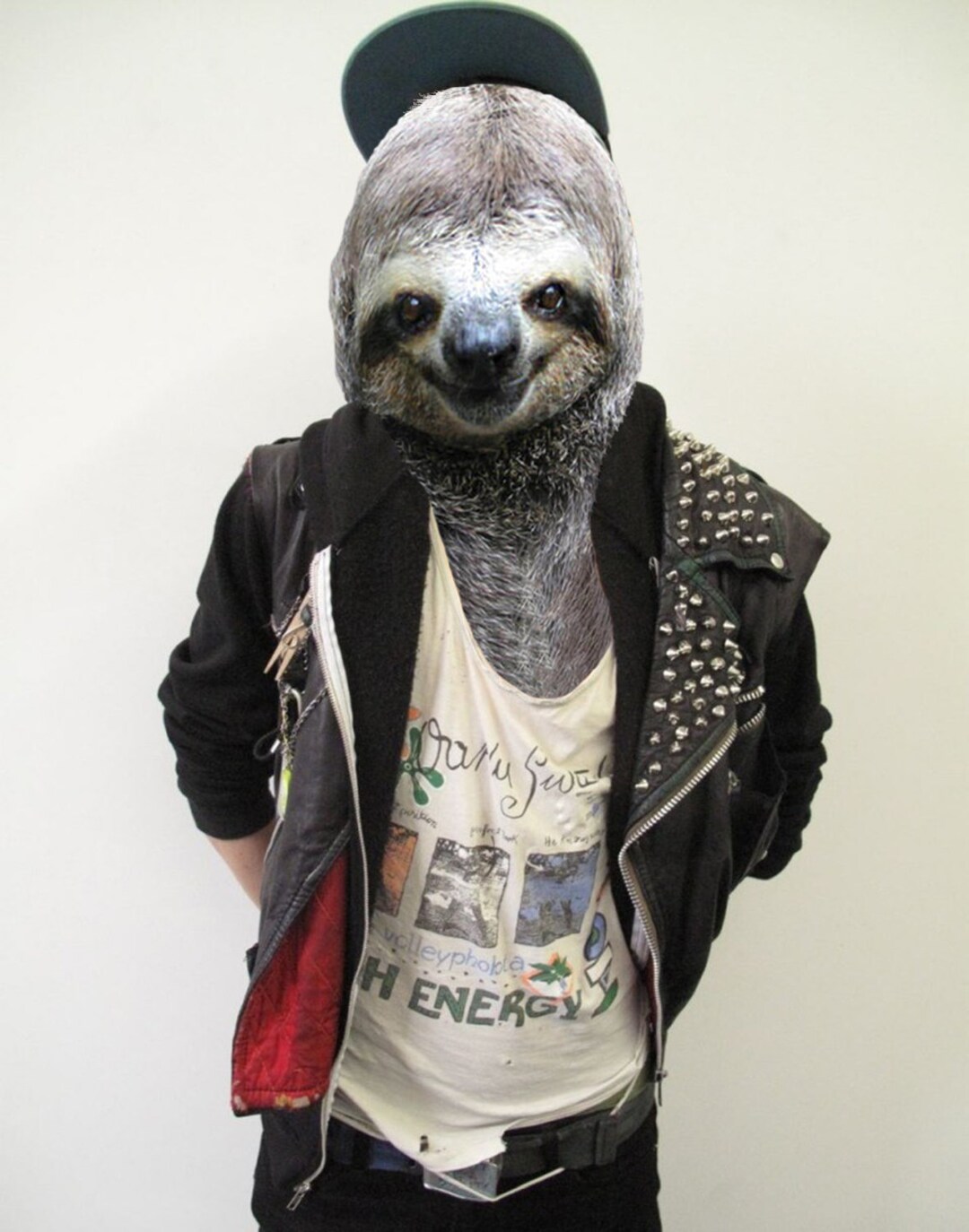 Sloth Punk Original Artwork by Kally Williams, Anthropomorphic Art ...