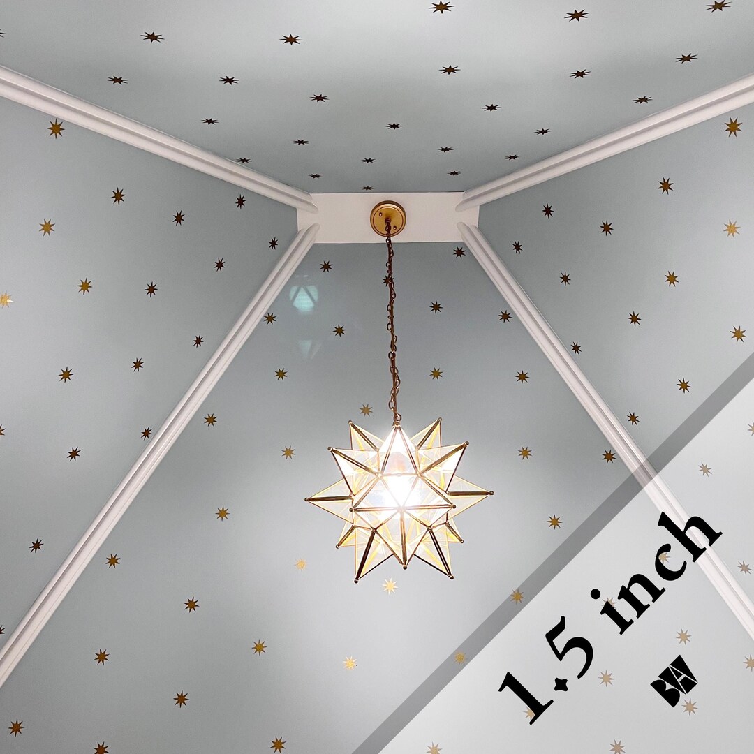 1.5 Inch Sky Decals. Ceiling Star Decals. 8 Point Star Decals ...