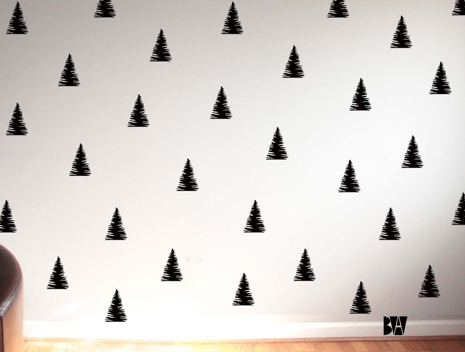 Pine Tree Decal. Tree Wall Decals. Pine Tree Wall Decals. - Etsy