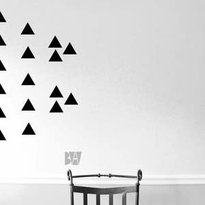 Triangle Decals. Geometric Wall Decor. Vinyl Decals. Wall Decal. Living ...
