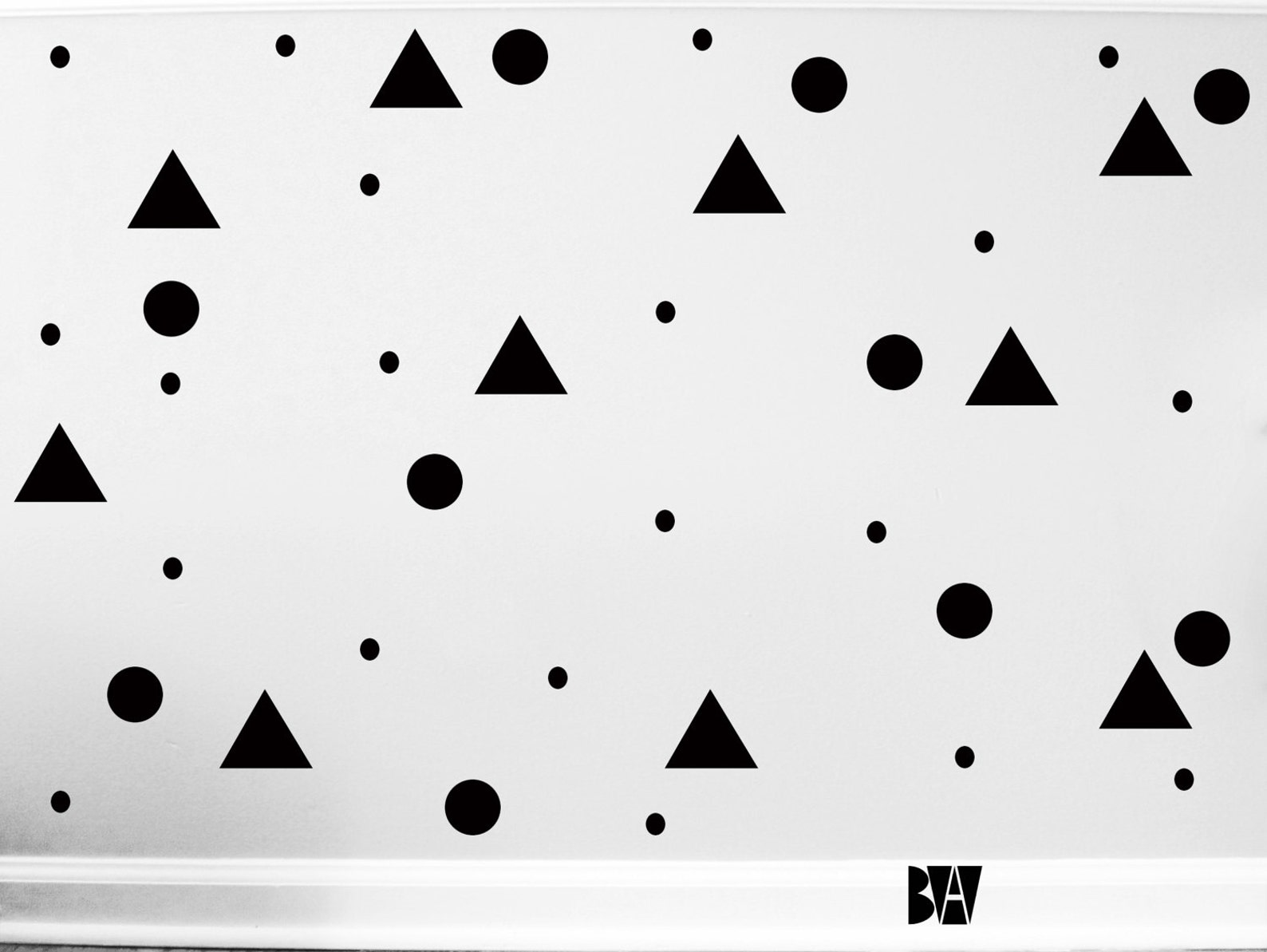 Geometric Decals. Triangle Wall Decals. Vinyl Decals. Wall - Etsy