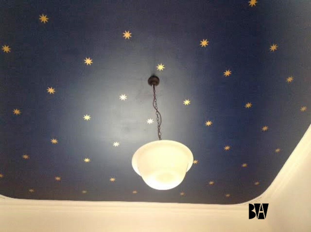 Ceiling Decals. Star Ceiling. 8 Point Star Decals. Geometric Wall Decor ...