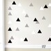 Triangle Wall Decals. Geometric Decals. Wall Decor. Black and - Etsy