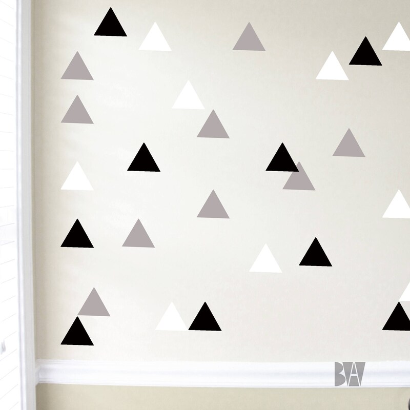 Triangle Wall Decals - Etsy