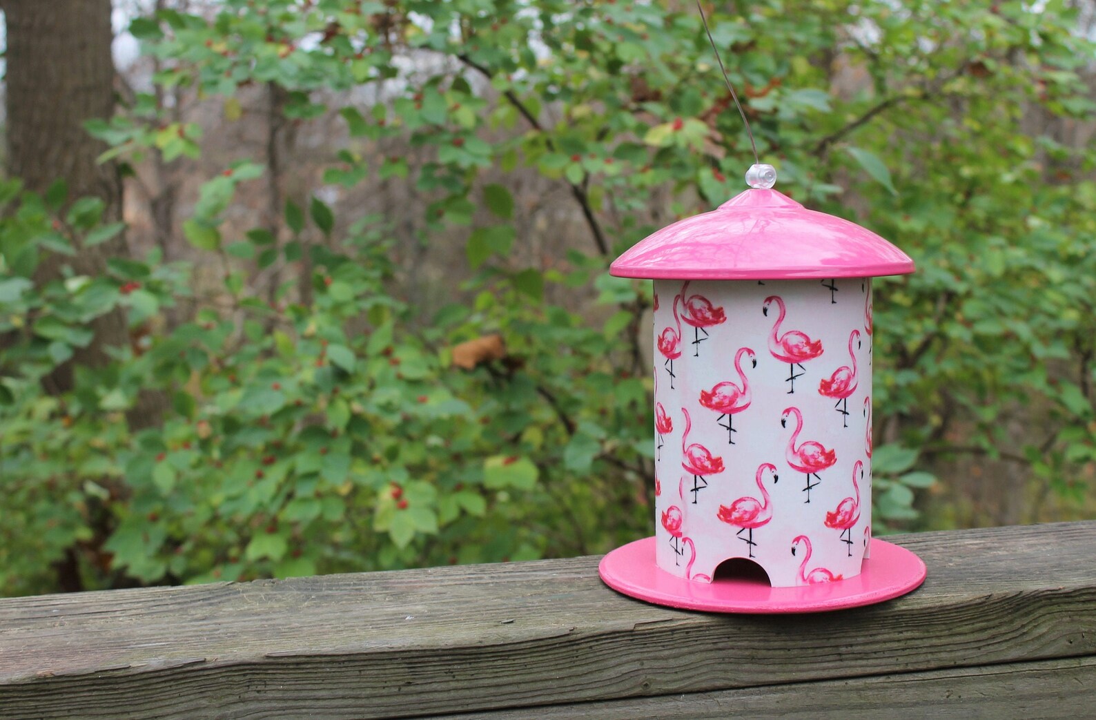 Handmade Pink Flamingo Bird Feeder: Weather-protected Design - Etsy