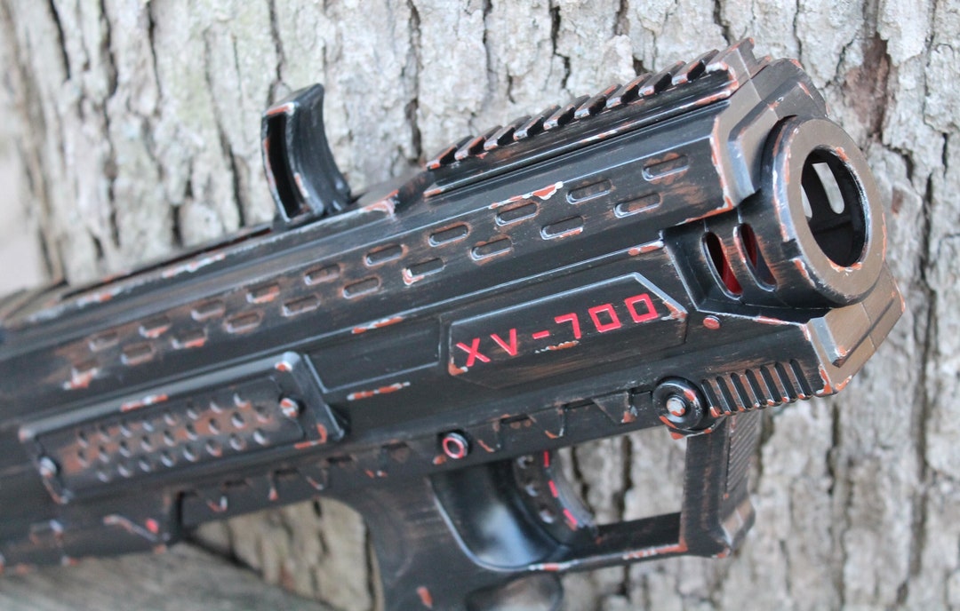 Custom Painted NERF Rival Apollo XV-700 Blaster Team Apocalypse Red ...