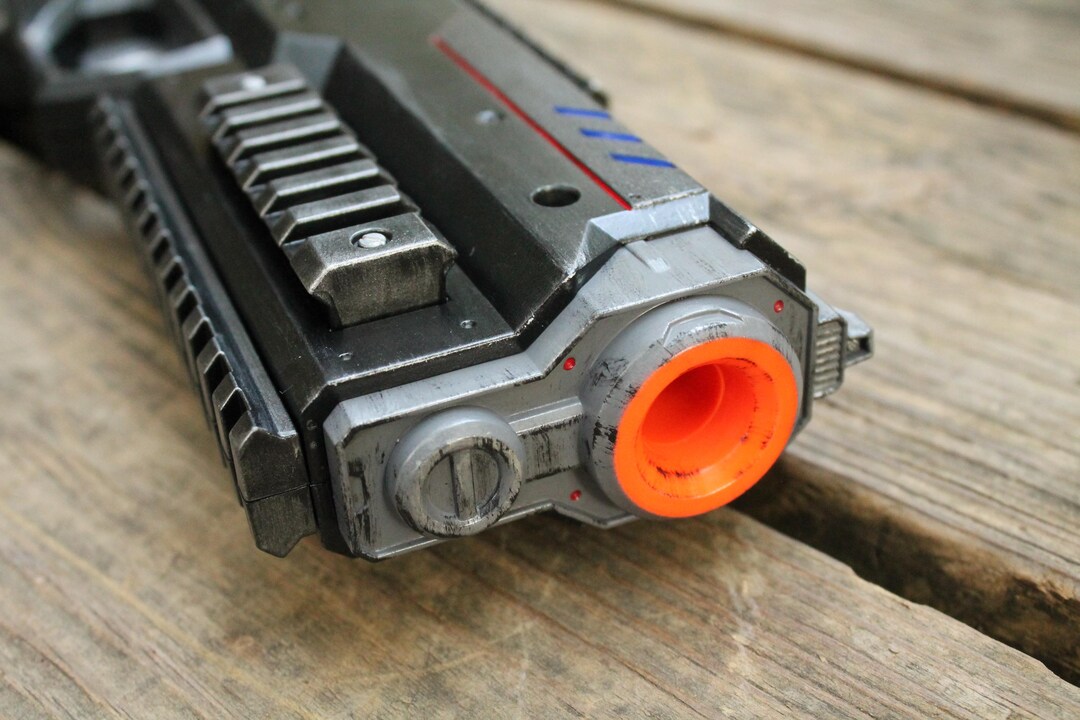 Custom Paint X-shot Insanity-manic Dart Blaster. Robo Cop, Time Police ...