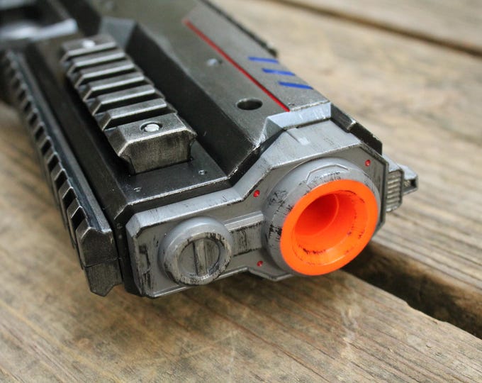 Custom Paint X-shot Insanity-manic Dart Blaster. Robo Cop, Time Police ...
