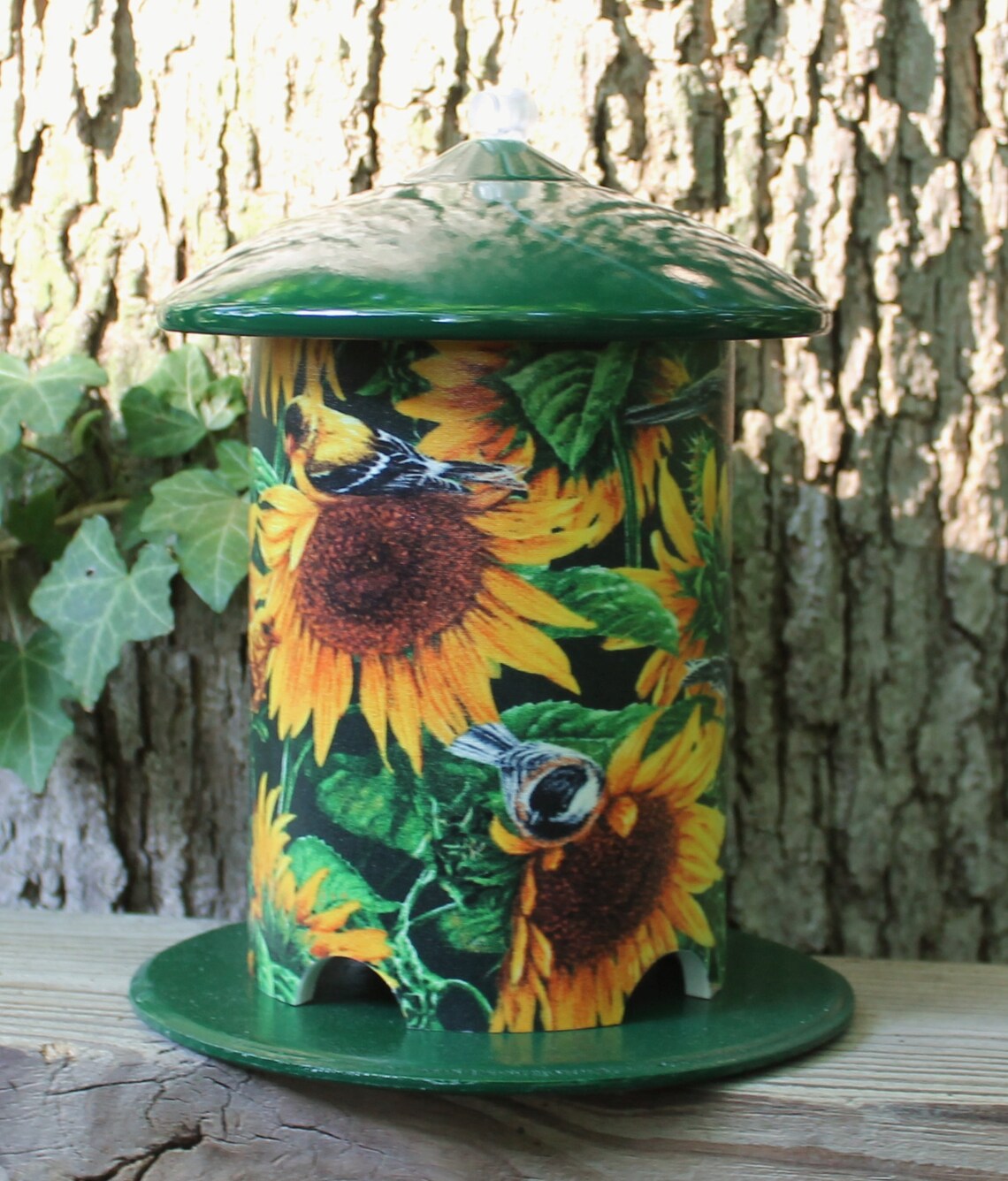 Sunflower Design Custom PVC Bird Feeder by BFG. Lovely Piece | Etsy