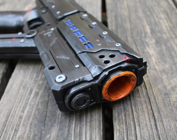 Custom Painted Judge Dredd Lawgiver Styled X-shot Chaos Meteor High ...