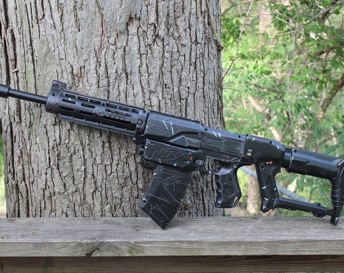 Custom Painted Nerf NSR10-AR 2.0 N-strike Retaliator Foam Blaster ...