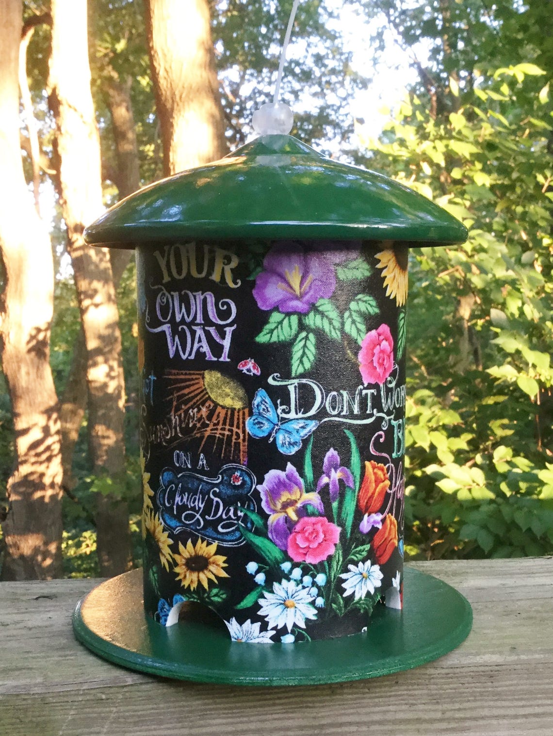 Spring Time Flowers PVC Bird Feeder by BFG. Lovely Looking - Etsy
