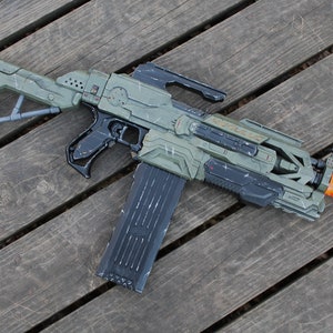 Custom Painted and Modded Nerf Modulus ECS-10 Motorized Blaster. Be ...