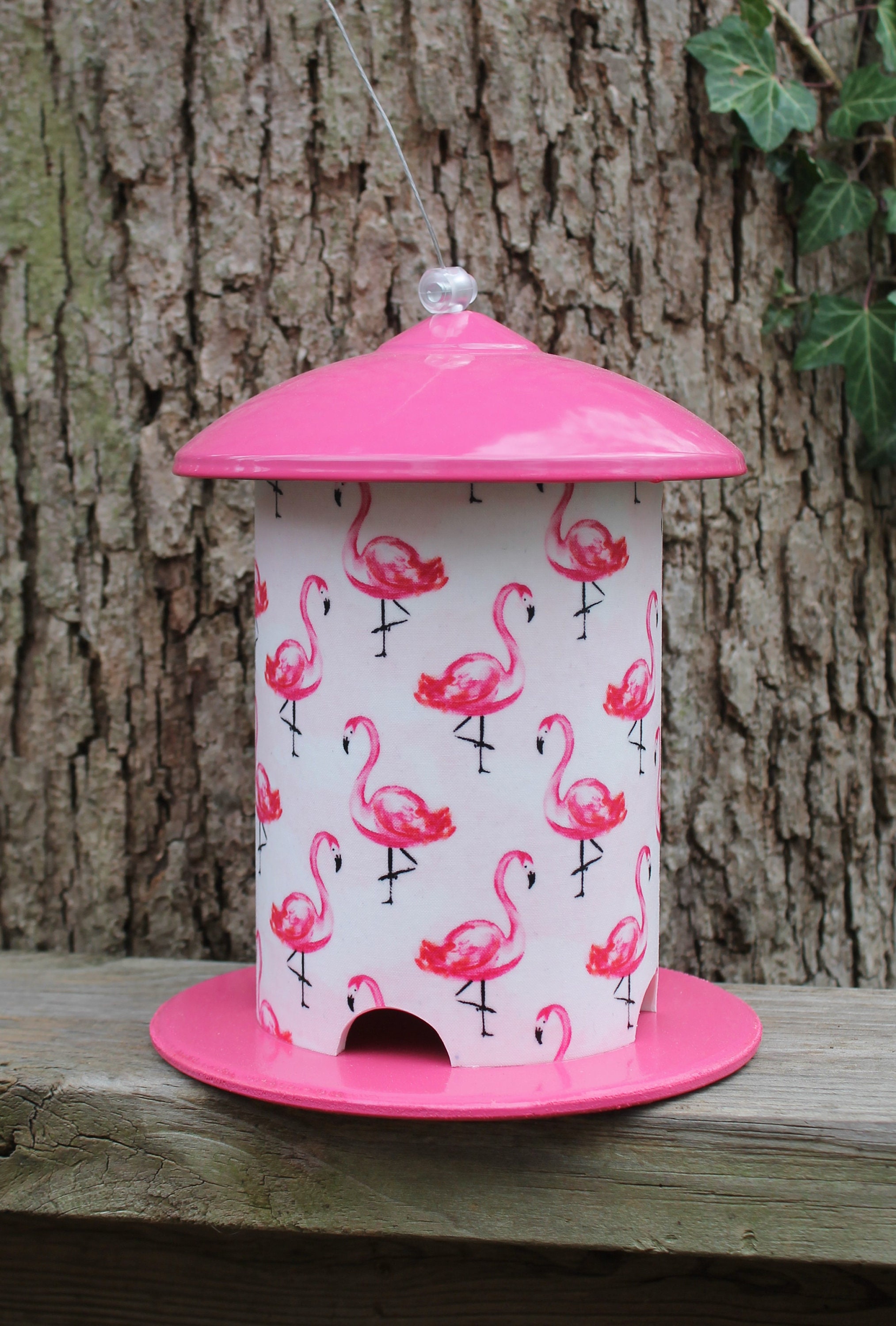 Handmade Pink Flamingo Bird Feeder: Weather-protected Design - Etsy