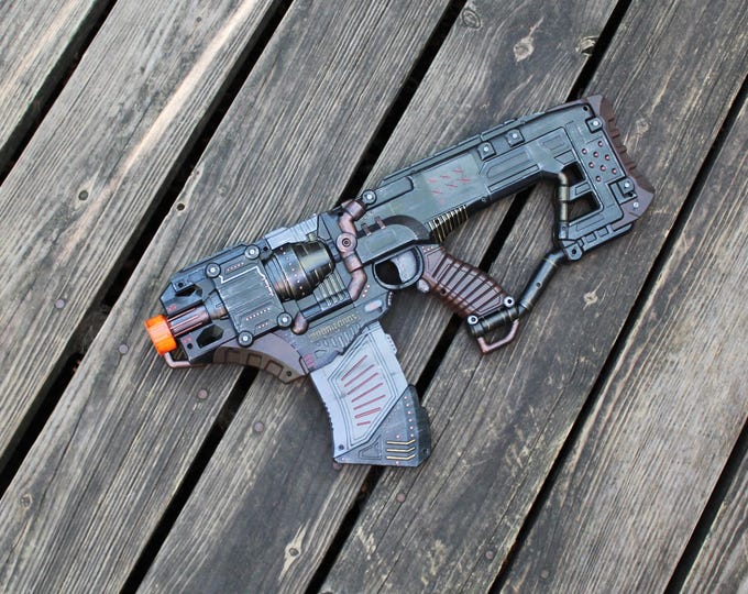 Custom Painted and Modded Nerf DOOMLANDS Desolator Motorized Blaster ...