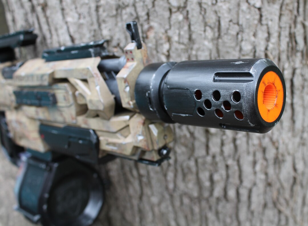 Custom Painted and Modded Nerf Modulus ECS-10 Motorized Blaster. Be ...