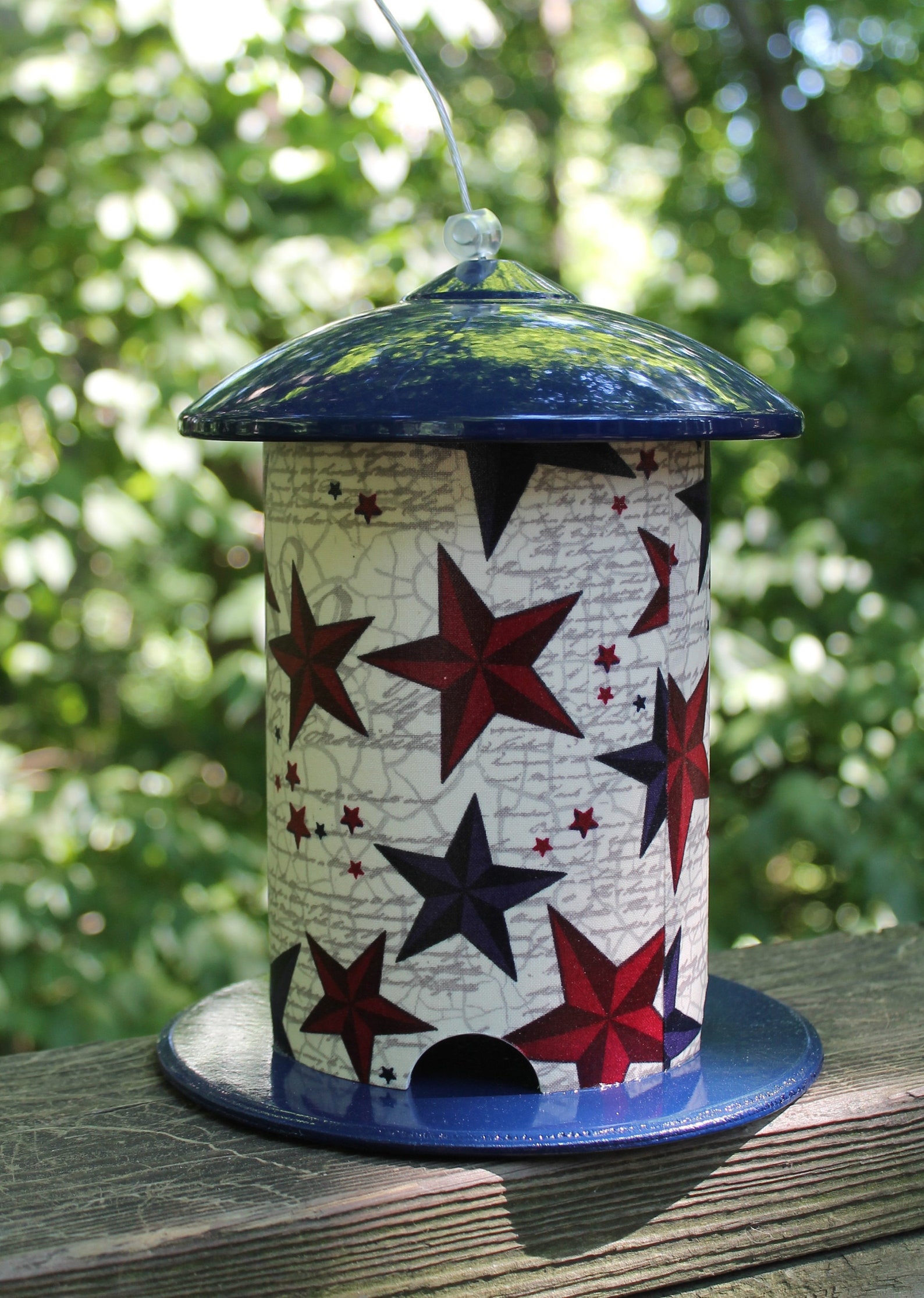 The Patriot in Blue PVC Bird Feeder by Bird Feeder Guy. - Etsy