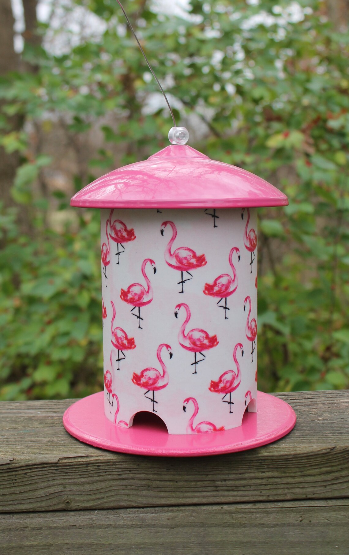 Handmade Pink Flamingo Bird Feeder: Weather-protected Design - Etsy