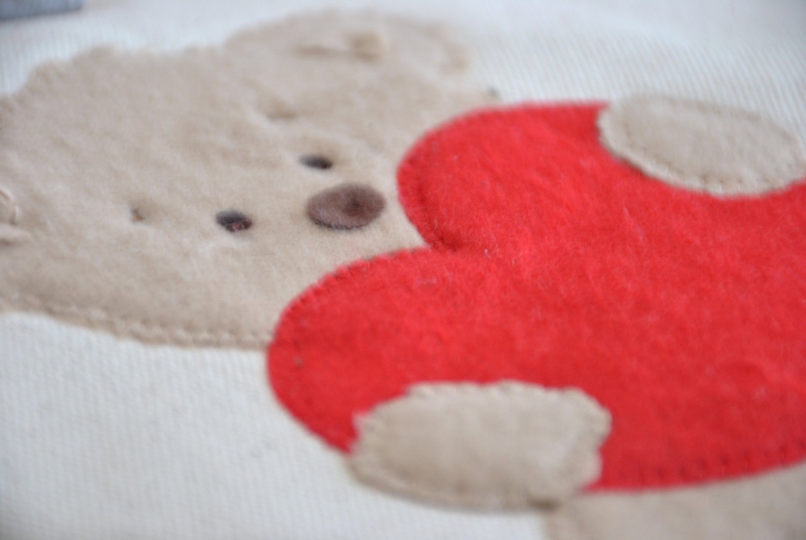 Small Teddy Bear Heart Tote, Valentine Bag, Valentine Gift, Valentine ...