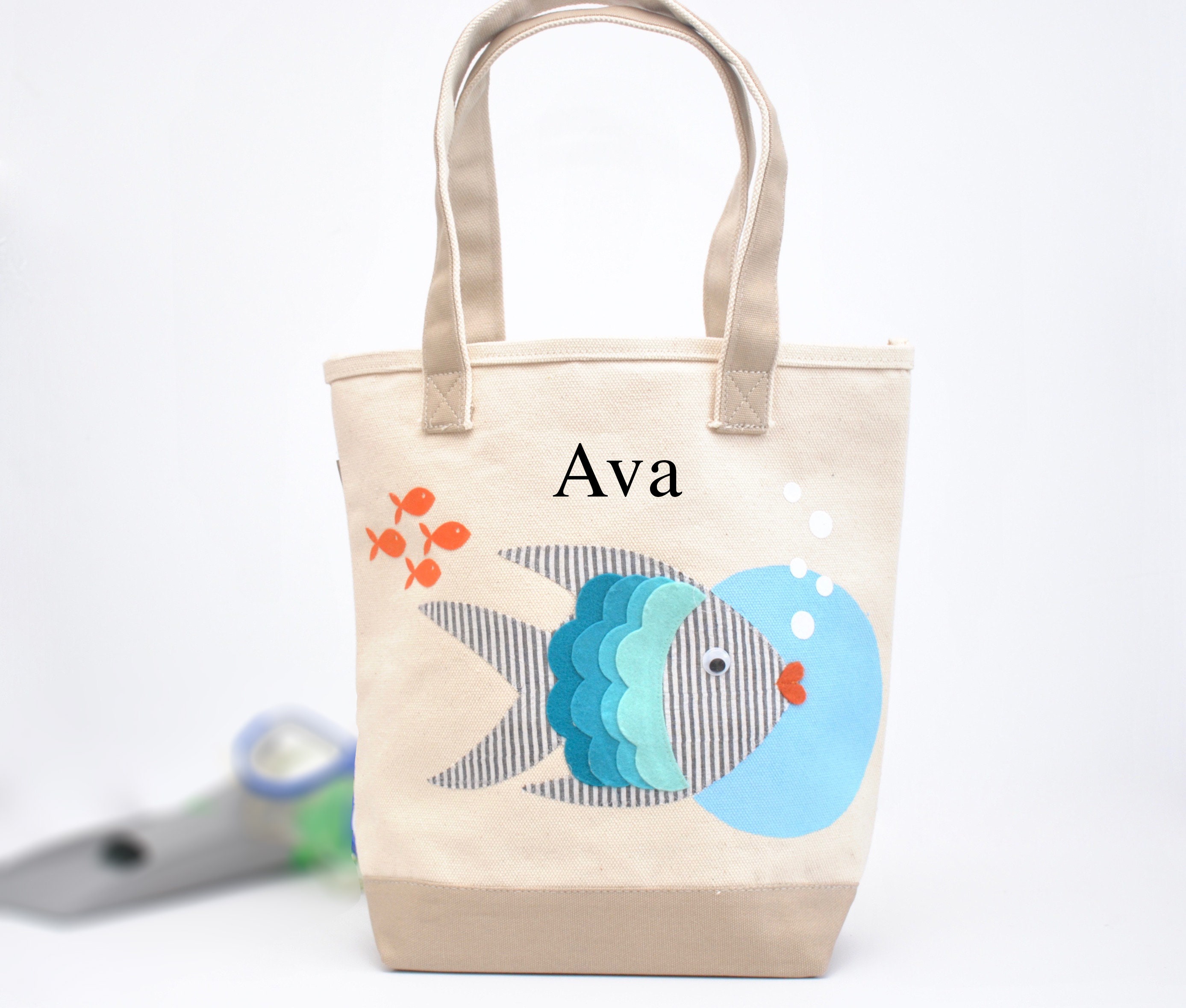 Medium Fish Tote bag | Etsy