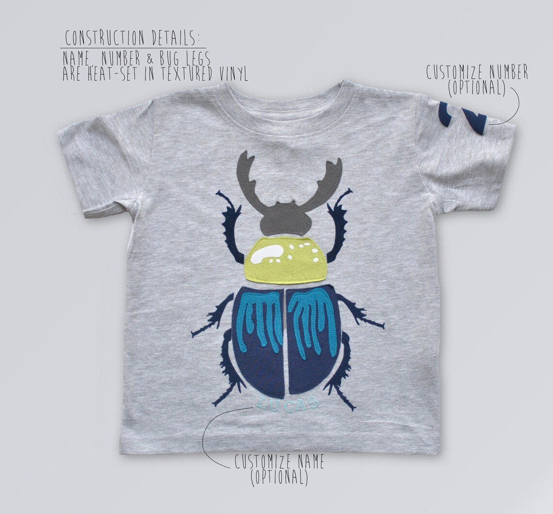 Bug Birthday Appliqué Shirt Insect Birthday Shirt Bugs - Etsy