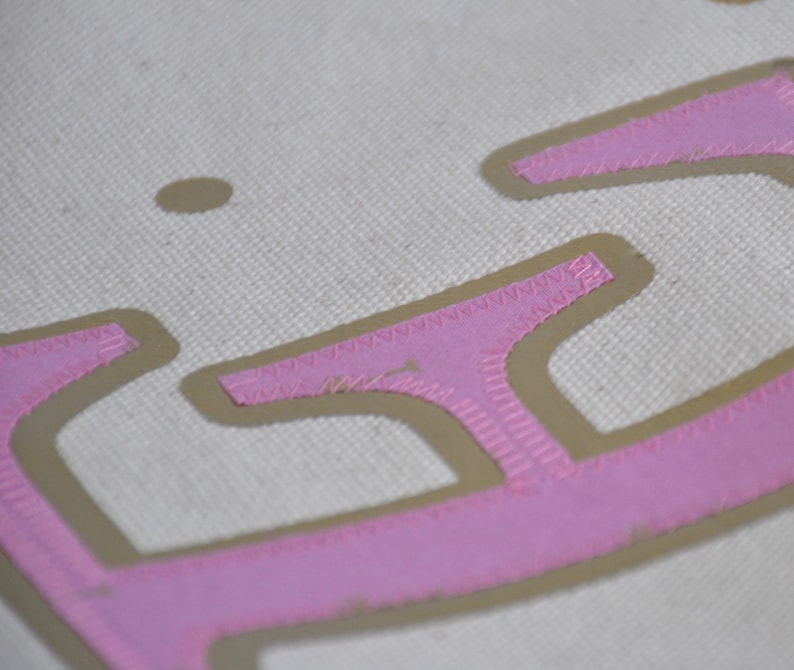 Pink Initial Tote girls Book Bag Kids Tote Bag Library - Etsy