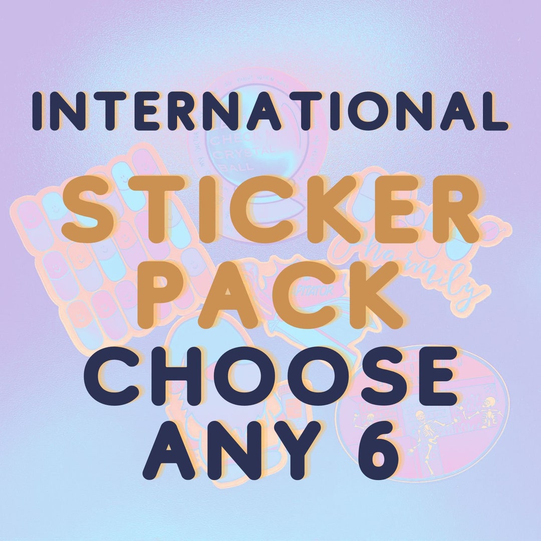 6 Pack Pharmacy Stickers - Mix and Match for International Orders ...