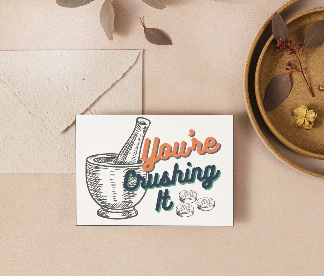 Pharmacy Week Card: You're Crushing It Appreciation (PDF - Instant ...