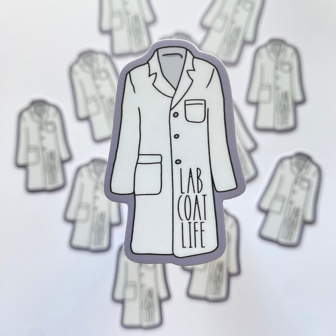 Lab Coat Life Sticker | 2" X 1.27" | Pharmacy Technician Pharmacist ...