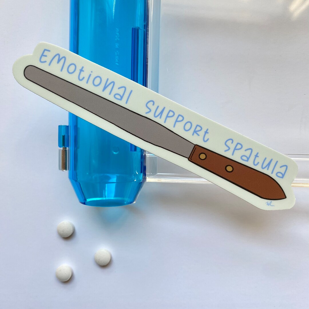 Emotional Support Long Spatula Sticker - Pharmacy Humor (4.98" X 1") - Etsy