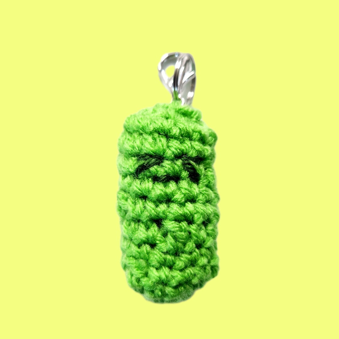 Pickle Chibi Keychain Crochet Plushie - Etsy